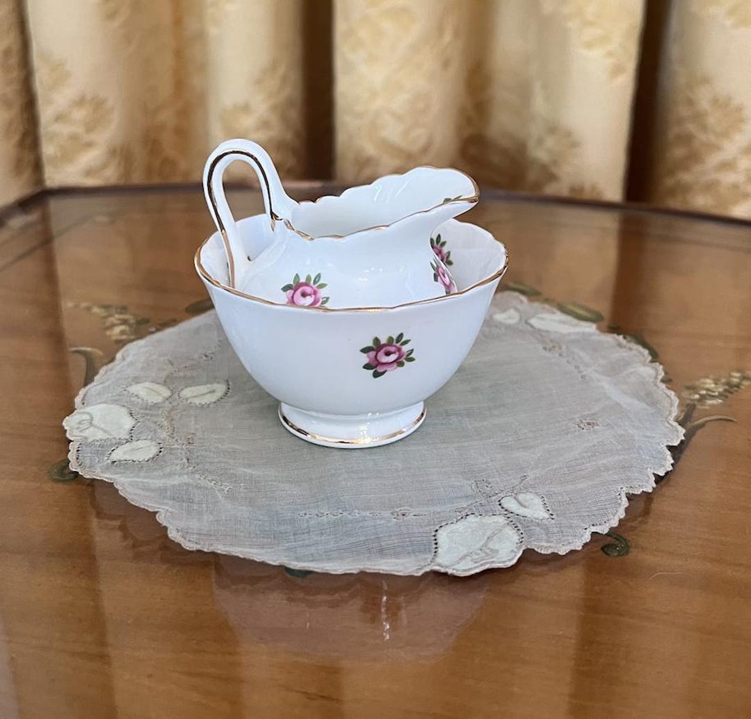 Royal Chelsea, English Bone China Miniature Pitcher and Bowl, or Sugar ...