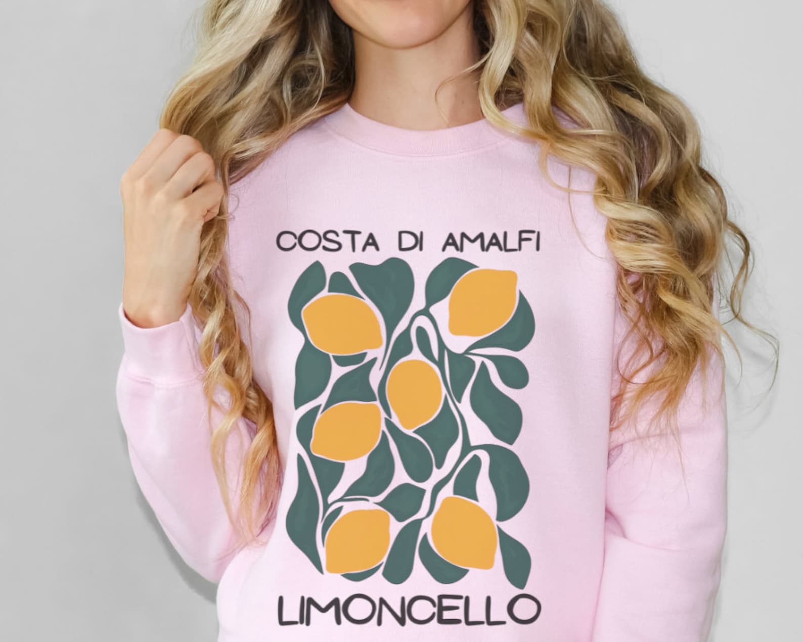 Limoncello Lemon Sweatshirt, Amalfi Coast Sweatshirt, Lemon Sweatshirt ...