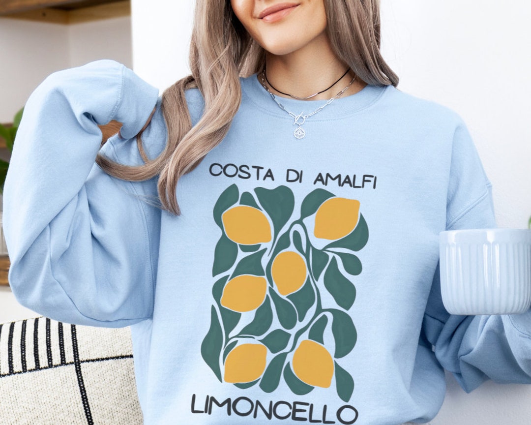 Limoncello Lemon Sweatshirt, Amalfi Coast Sweatshirt, Lemon Sweatshirt ...