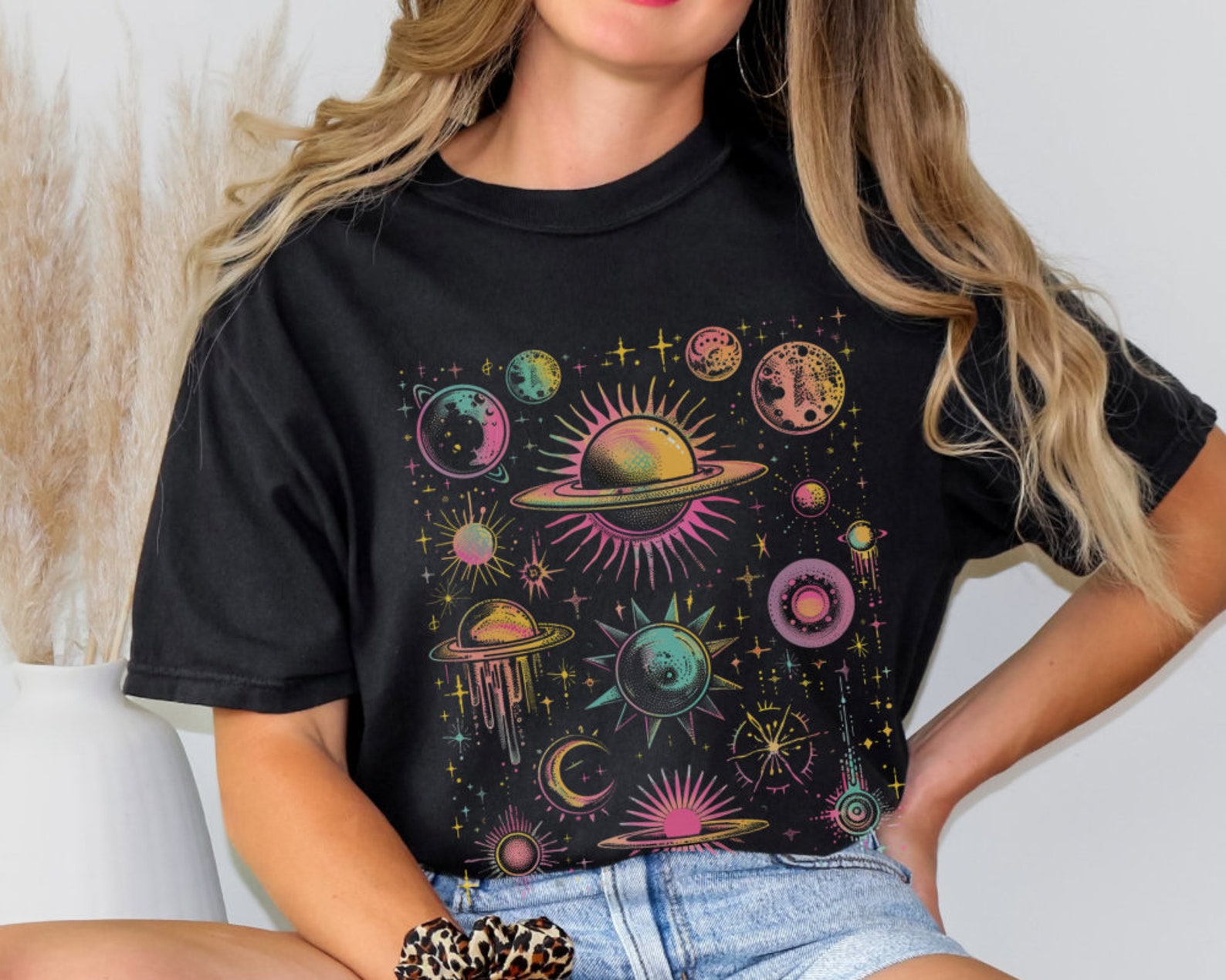 Celestial Planetary Shirt Galaxy Shirt, Moon Space T Shirt, Star Galaxy ...