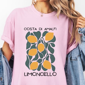 Limoncello Lemon Shirt, Amalfi Coast Tshirt , Lemon Shirt, Positano ...