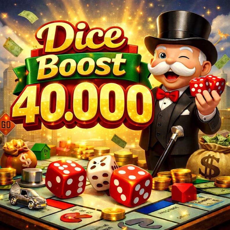 DICE BOOSTING [40.000] Monopoly Go! - Etsy
