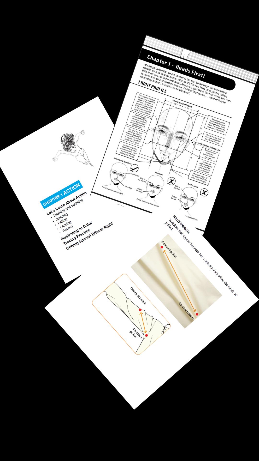 3 in 1 Drawing Manga Full Guide From Character to Clothing & Action - Etsy
