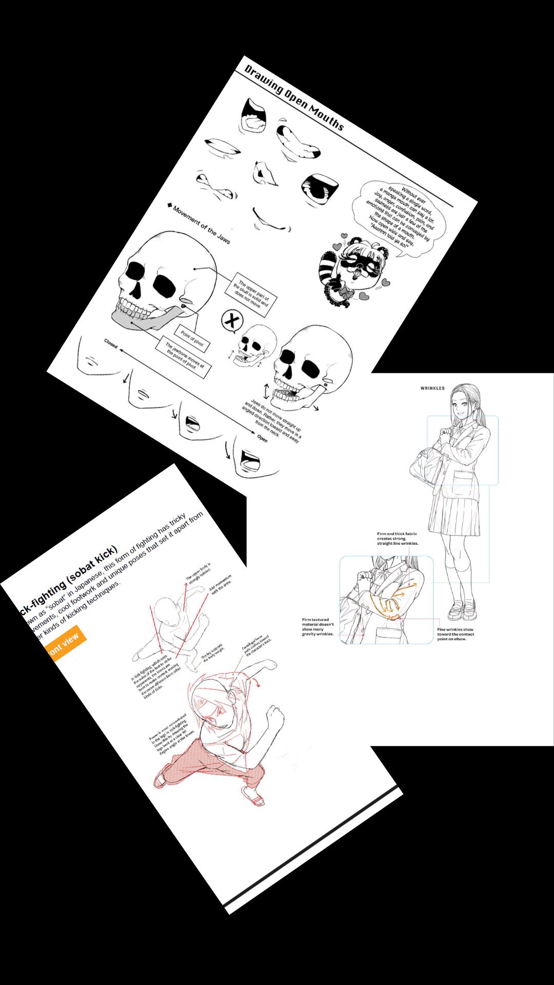 3 in 1 Drawing Manga Full Guide From Character to Clothing & Action - Etsy