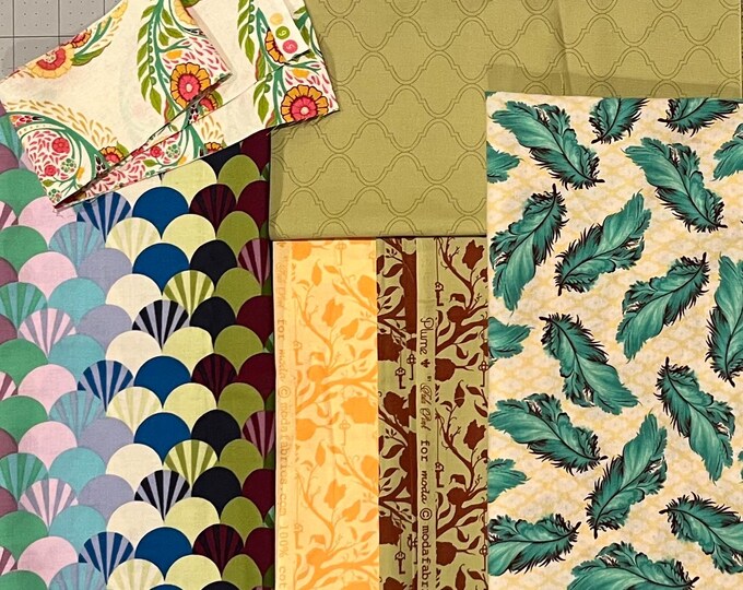 Tula Pink Parisville and Plume Fabric Collections Set of 6 Prints OOP ...