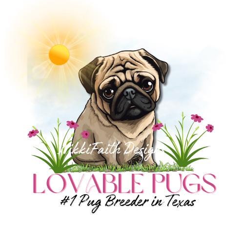Pug Breeder Logo Dog Breeder Logos Kennel Logos ~can Customize With ...
