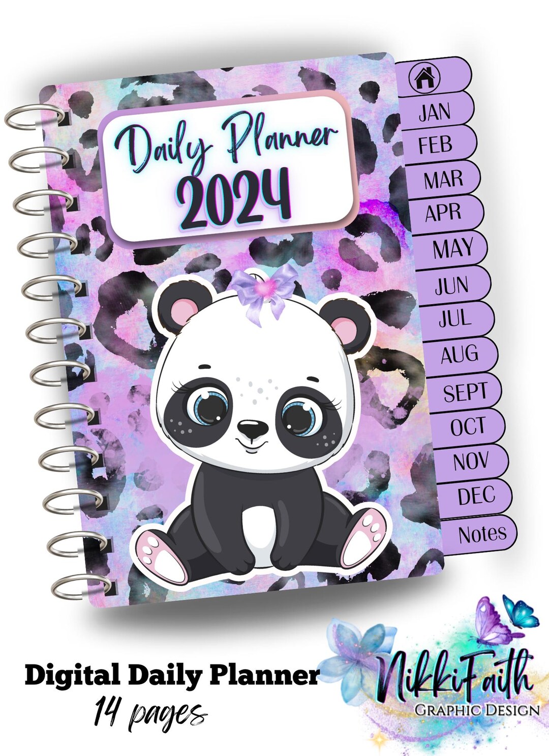 Digital Daily Planner 2024 ~ Digital Daily Planner Download With Canva ...