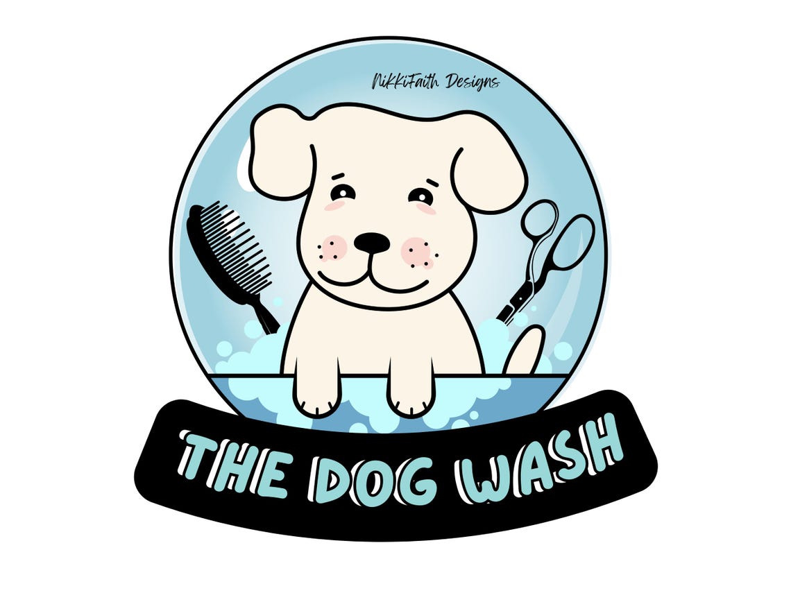 Dog Grooming Logo Dog Wash Logo Pet Grooming Logos Instant Access With ...
