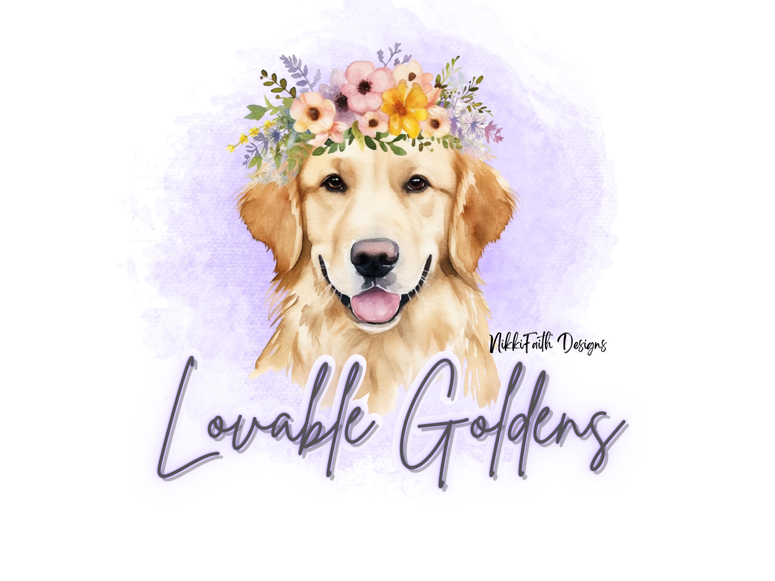Golden Retriever Breeder Logo Dog Breeder Logos Kennel Logos ~ Instant ...