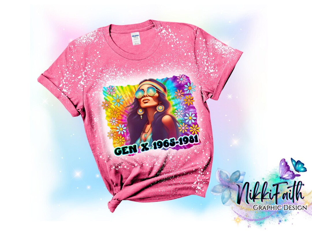 GEN X Design GEN X T-shirt GEN X Sublimation 1965-1981 Hippie Gen X ...