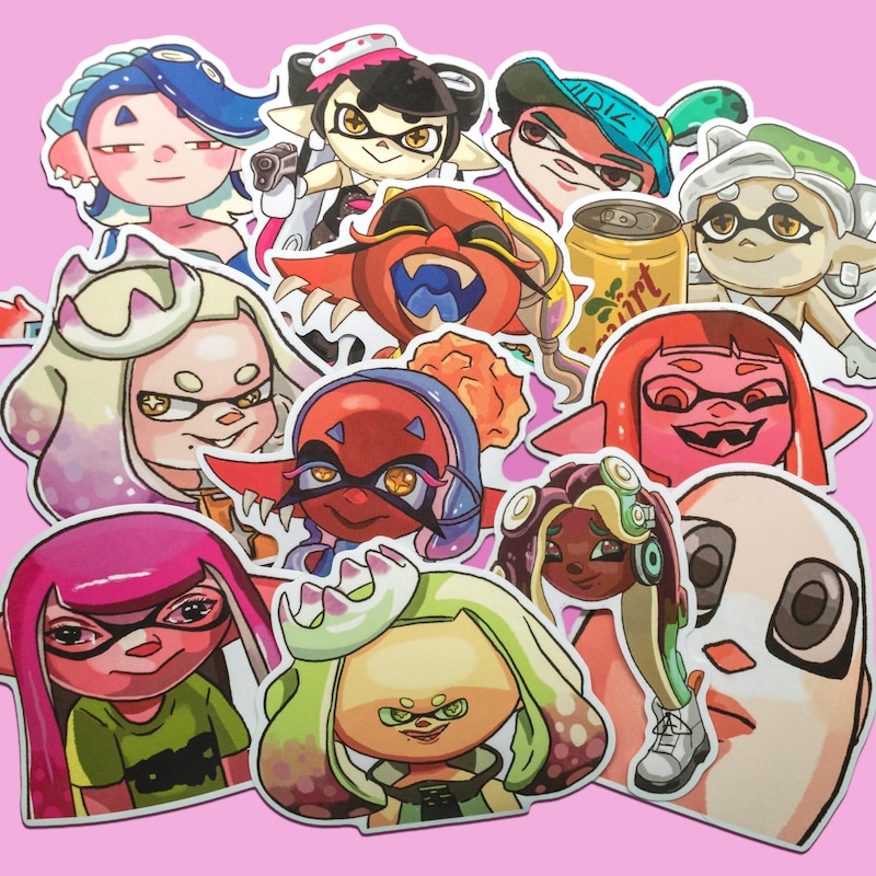 Splatoon Stickers - Etsy