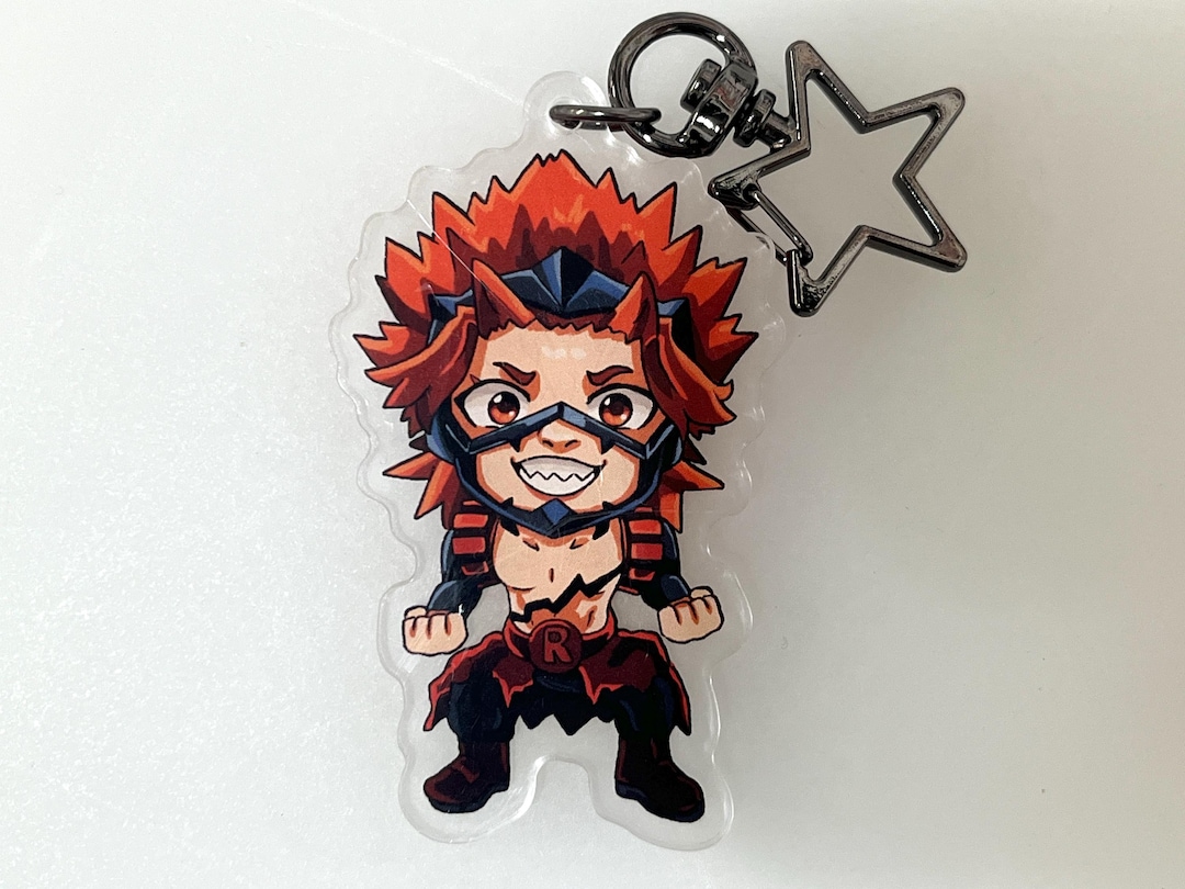 MHA Eijiro Kirishima Acrylic Charm Keychain || Double Sided / Different ...