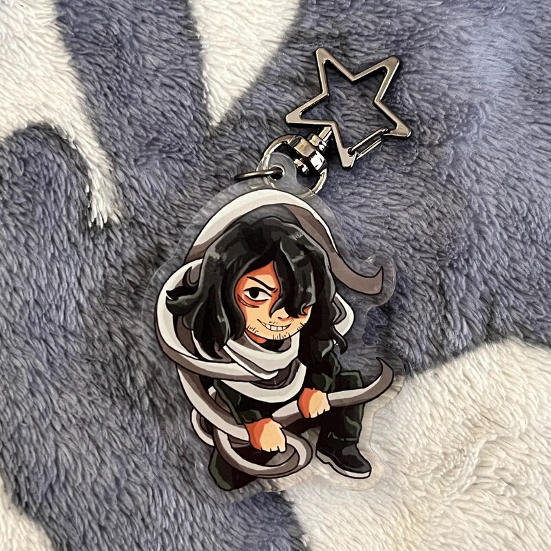 Acrylic Mha Keychains - Etsy