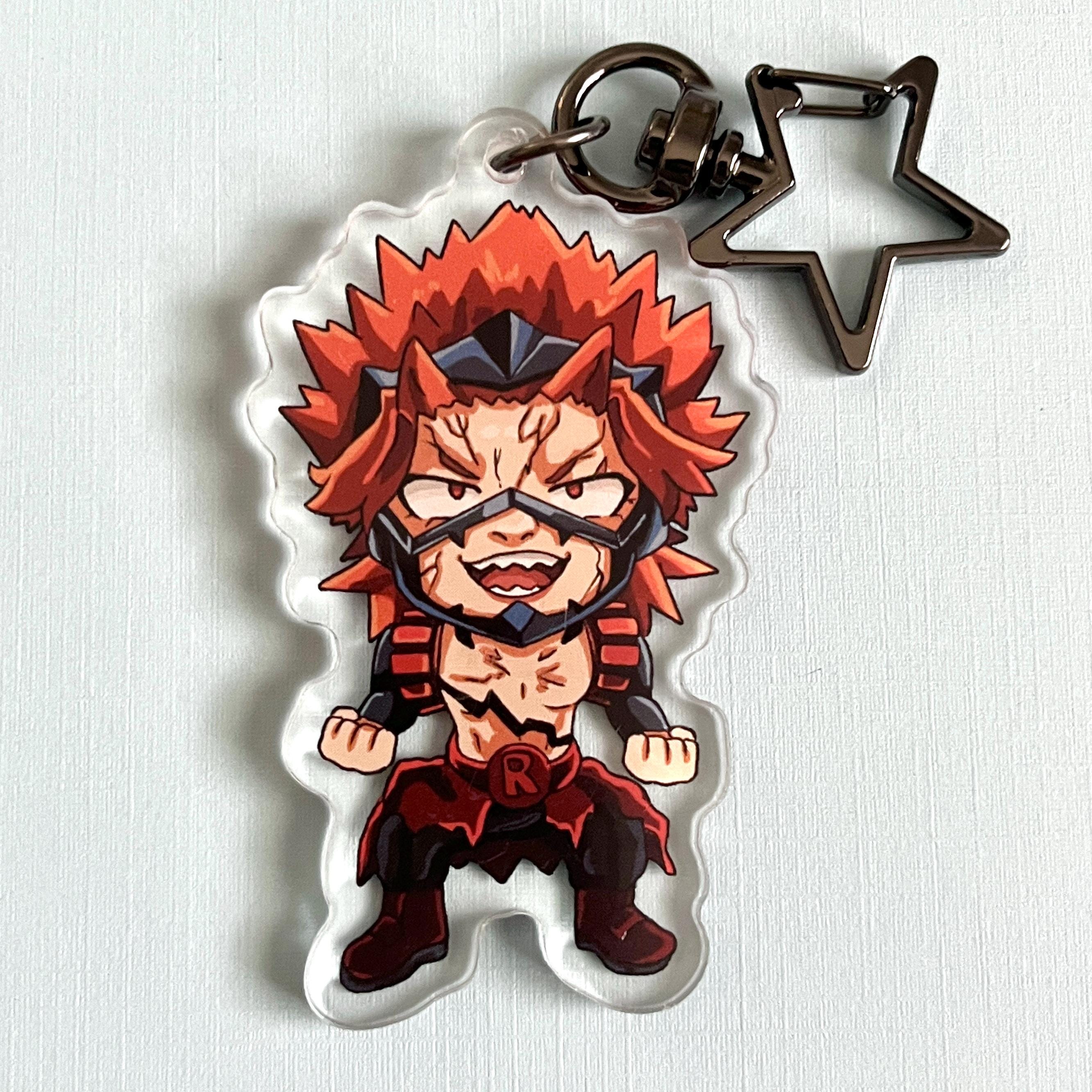 MHA Eijiro Kirishima: 2.5 Inch Acrylic Charm Keychain - Double Sided ...