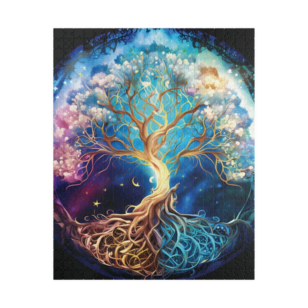 Tree of Life Jigsaw Puzzle for Adults, 500 Piece Puzzle, Celestial Zen ...
