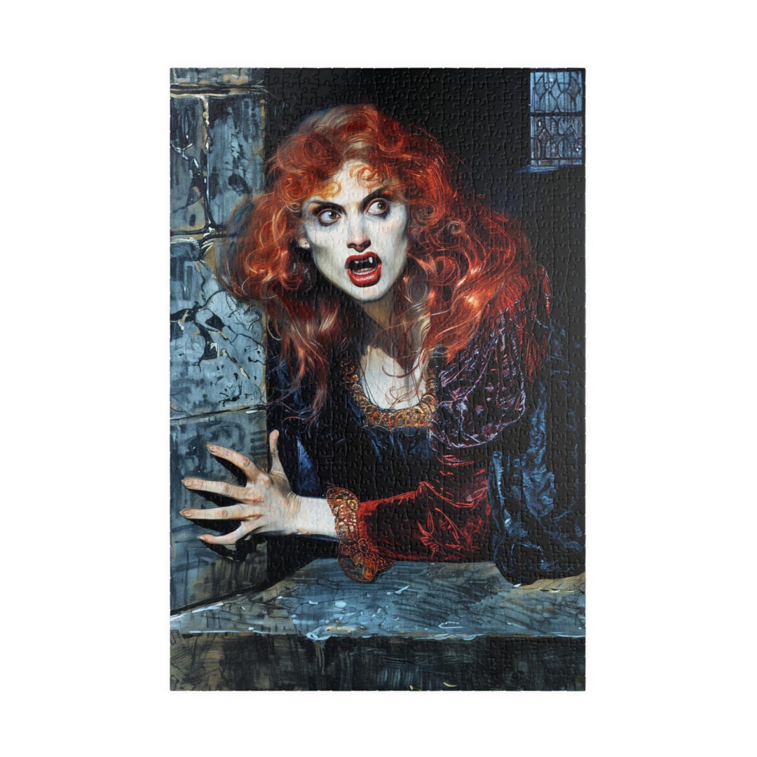 Bride of Dracula Jigsaw Puzzle | Gothic Horror Puzzle | Dracula Vampire ...