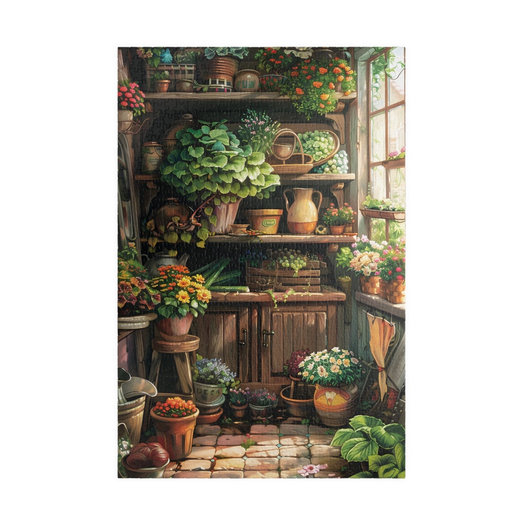 Garden Shed Jigsaw Puzzle | Plants Puzzle for Adults | Flower Puzzle ...