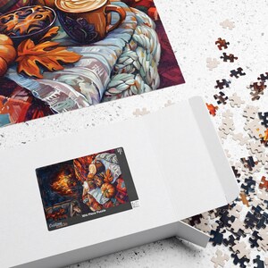 Cozy Fall Fireside Jigsaw Puzzle | Autumn Puzzle for Adults ...