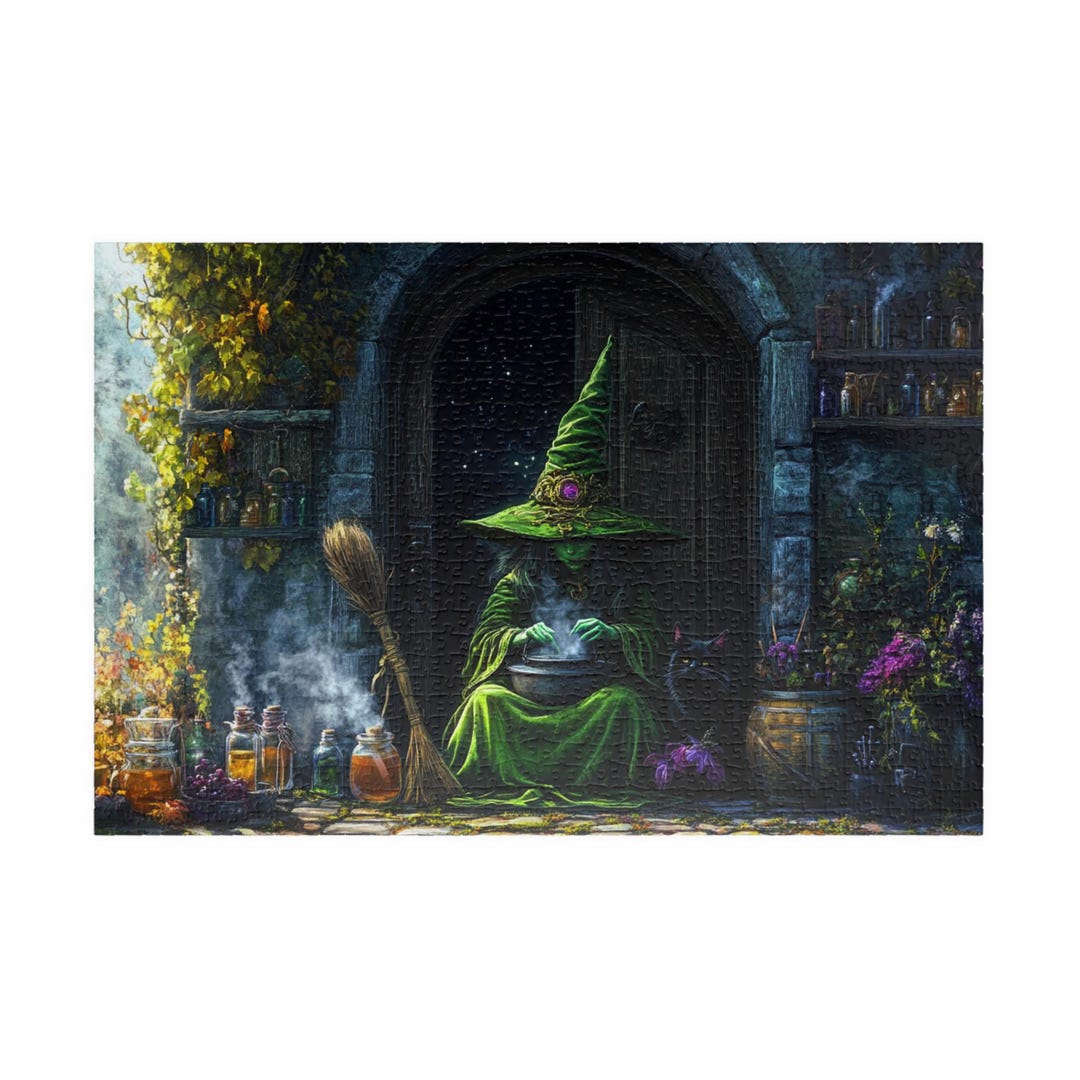 Wicked Witch Jigsaw Puzzle | Halloween Puzzle for Adults | Witchy ...