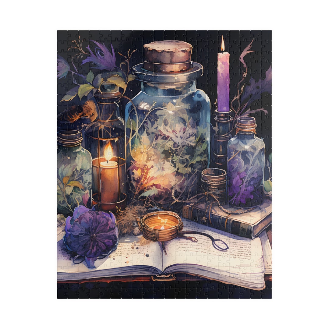 Spells of the Witch Puzzle Cottagecore Puzzle 500 Piece Puzzle for ...