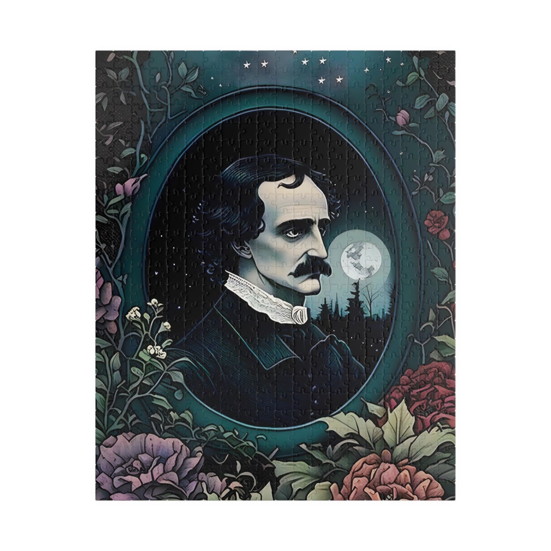 Edgar Allan Poe Jigsaw Puzzle | Gothic Puzzle | Literary Puzzle Gift ...