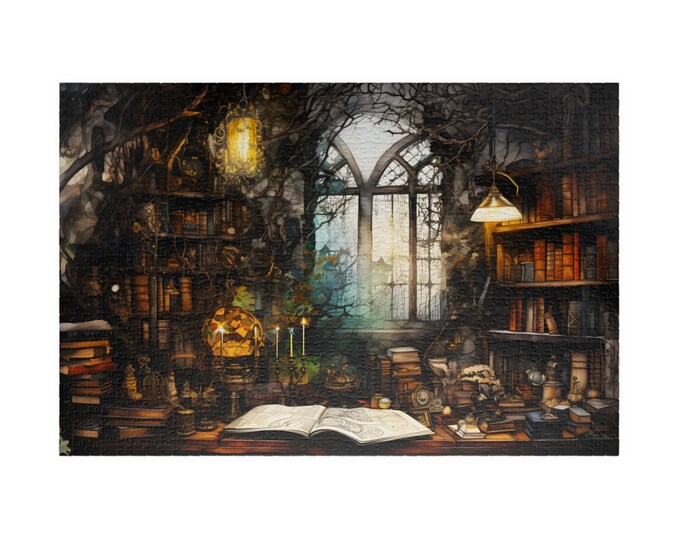 The Wizard's Study, Magical Fantasy Jigsaw Puzzle, 500 Piece Puzzle for ...