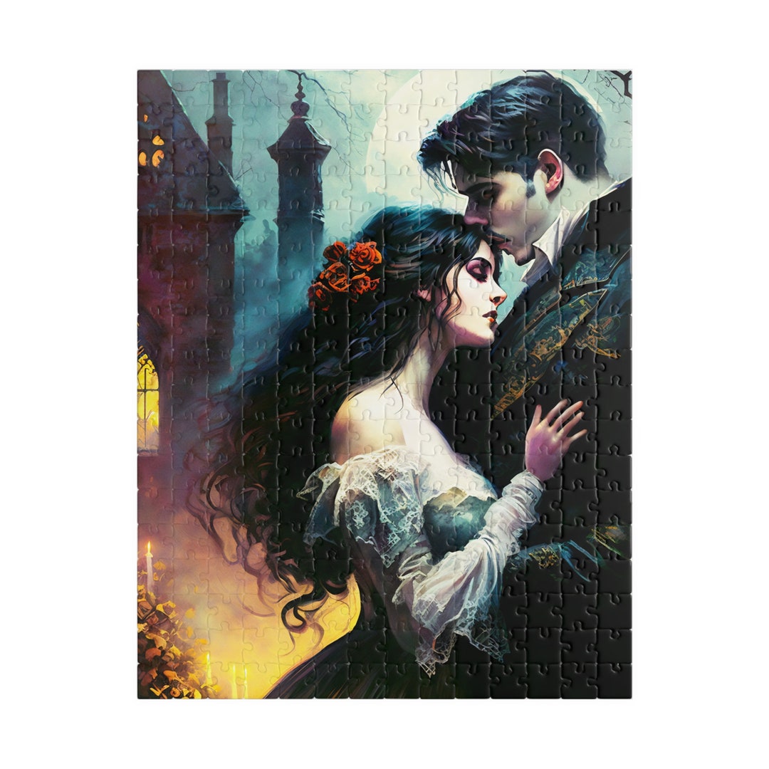 Vampire Puzzle, Gothic Puzzle for Adults, 500 Piece Puzzle for Book ...