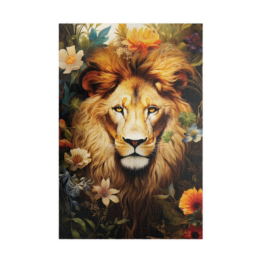 Mystical Lion Jigsaw Puzzle, Fine Art Animal Puzzle, Beautiful Puzzle ...
