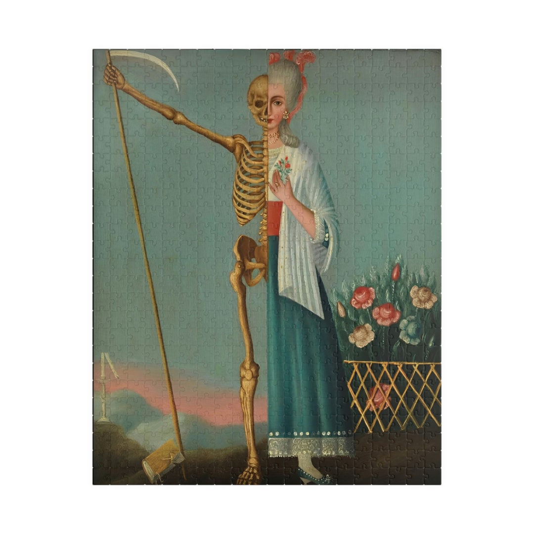 Life & Death Puzzle, Skeleton Puzzle, Spooky Jigsaw Puzzle for Adults ...