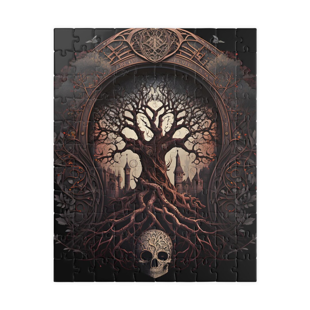 Gothic Tree of Life Puzzle | Dark Academia Puzzle | Gothic Puzzle ...
