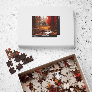 Fall Window Jigsaw Puzzle | Cozy Cottagecore Puzzle for Adults ...