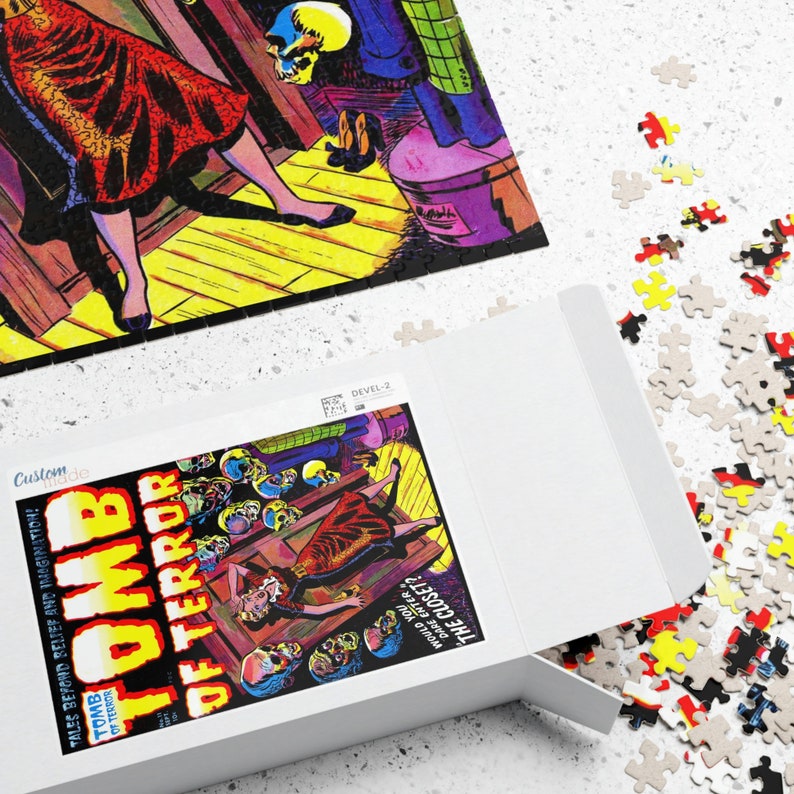 Tomb of Terror Scary Vintage Monster Horror Comic Jigsaw Puzzle, 1000 ...