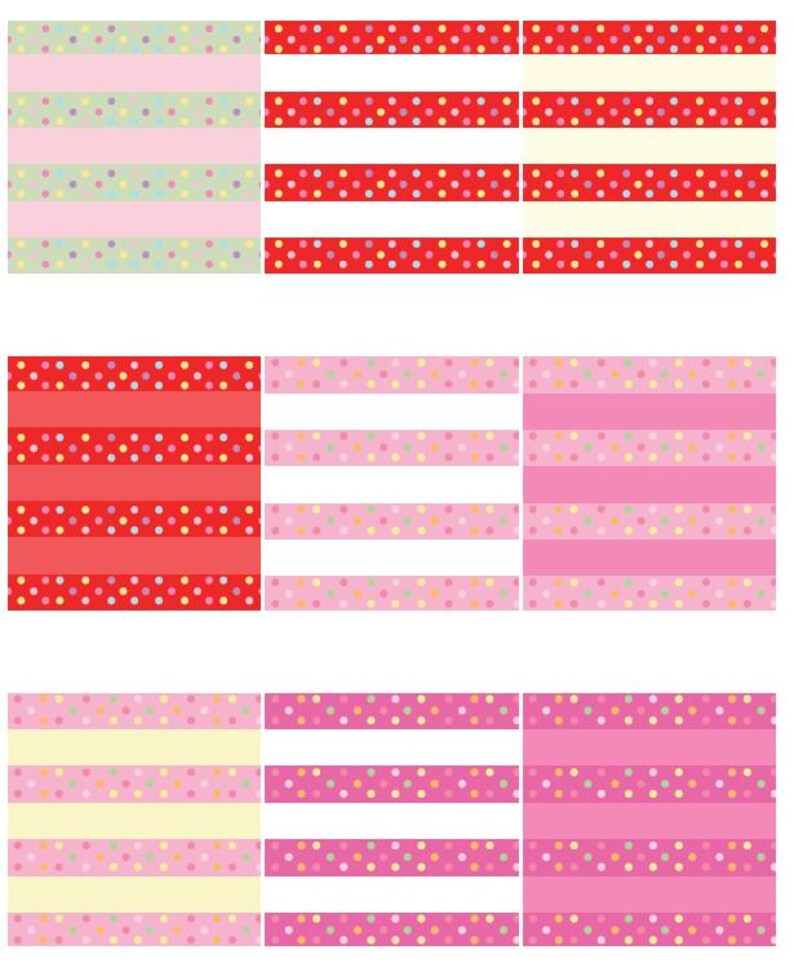 Digital Download Stripes & Dots Celebration Background - Etsy