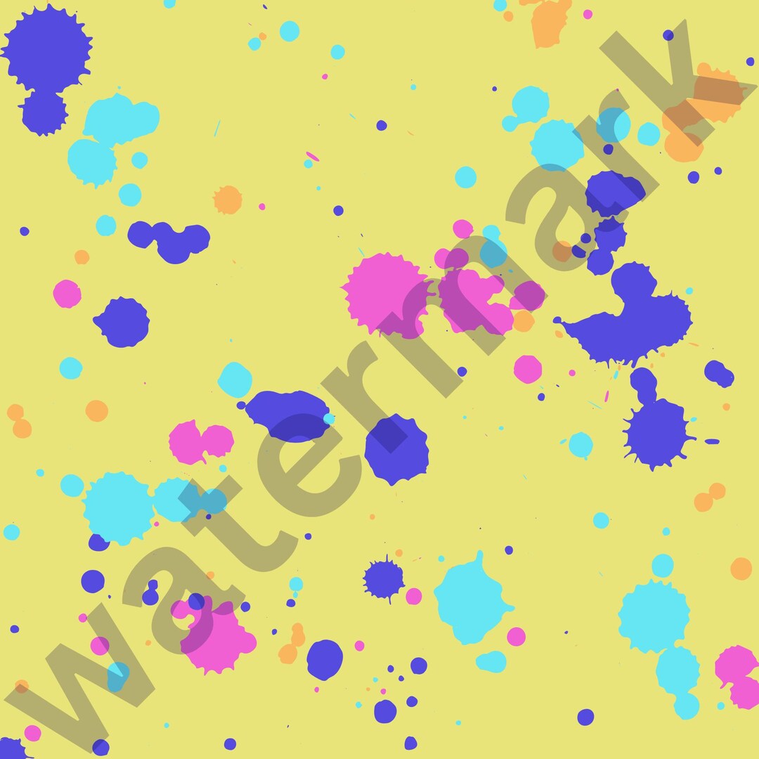 Digital Download Bright 80's Theme Paint Splatter Background - Etsy