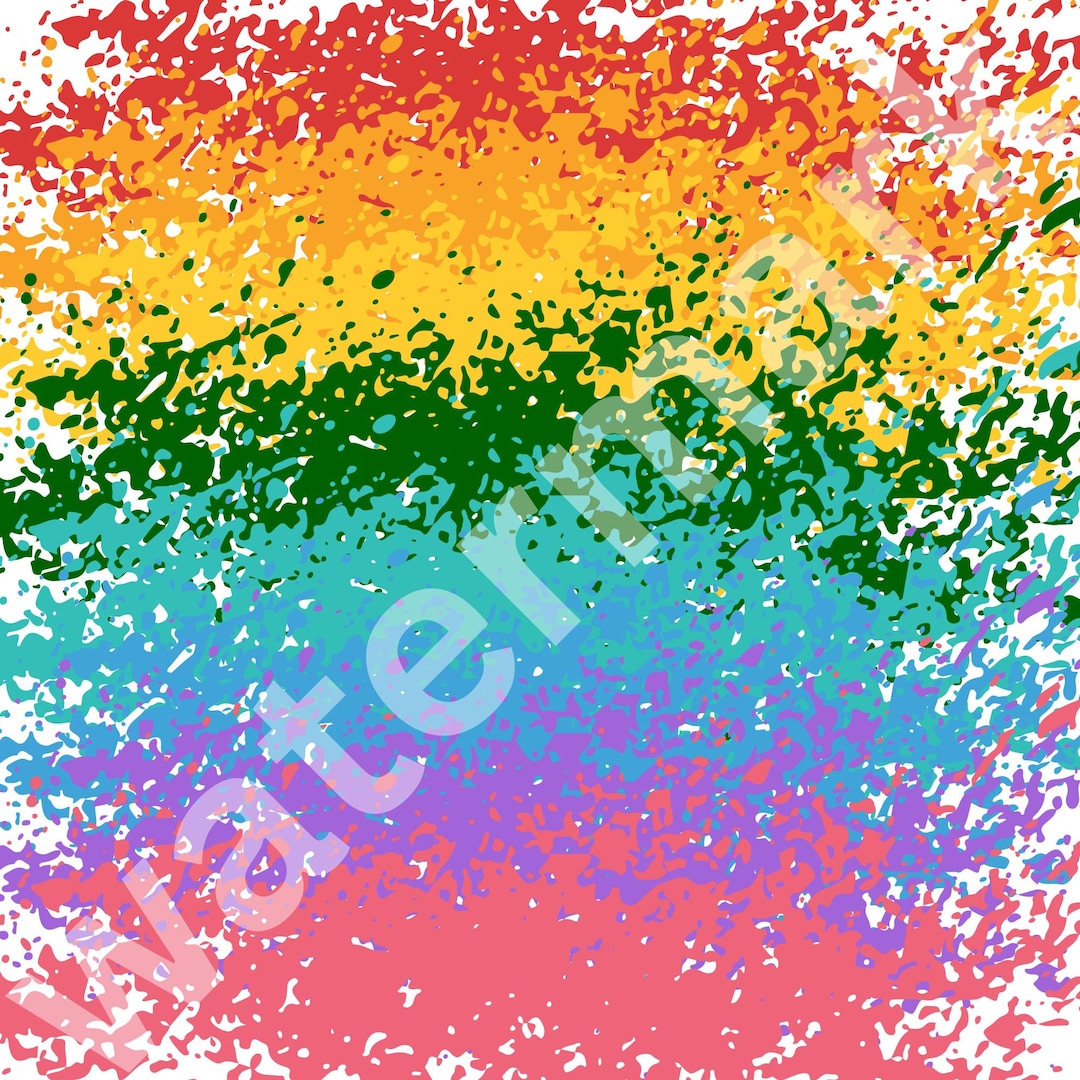 Digital Download Bright Rainbow Paint Splatter Background - Etsy