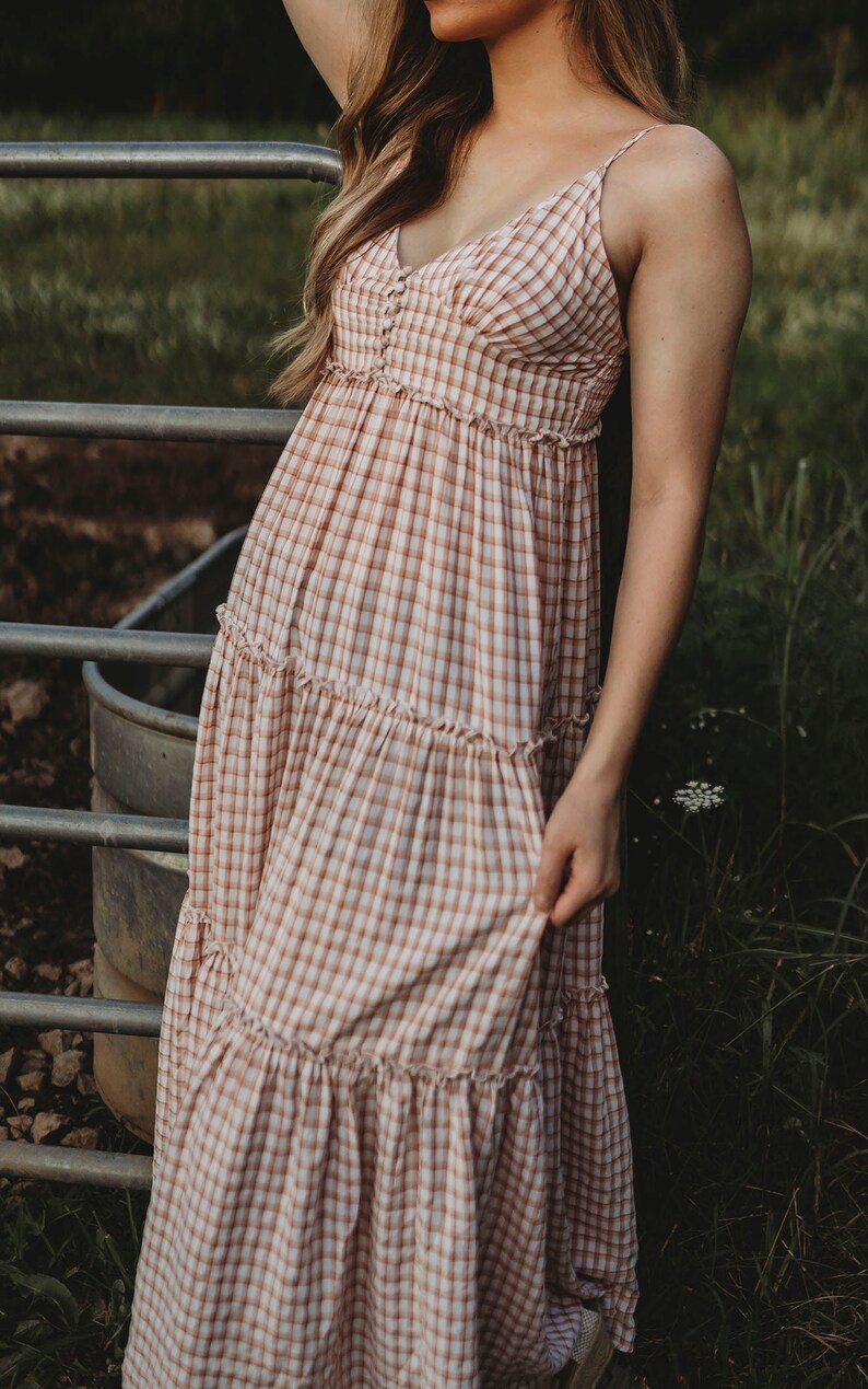Boho Peasant Maxi Dress New Bohemian Cottagecore Farmcore Homespun - Etsy