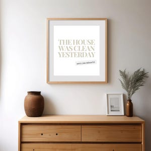 Funny House Wall Decor Art Print , Digital Print , Home Decor ...