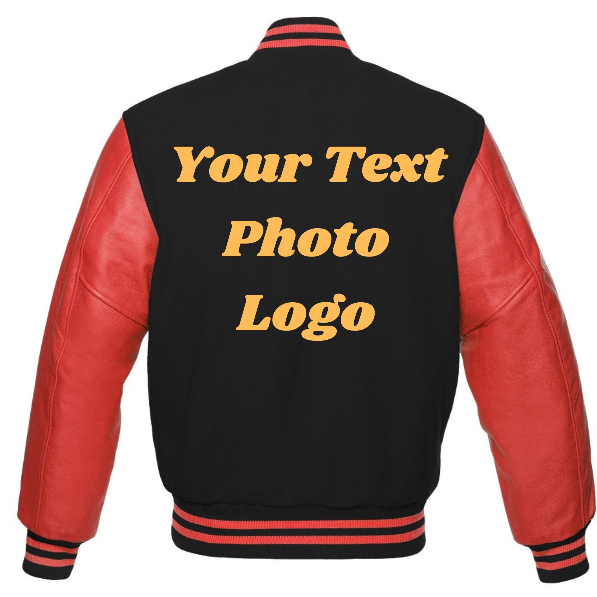 Custom Wool Varsity Jacket: Genuine Leather Sleeves, Baseball Letterman ...