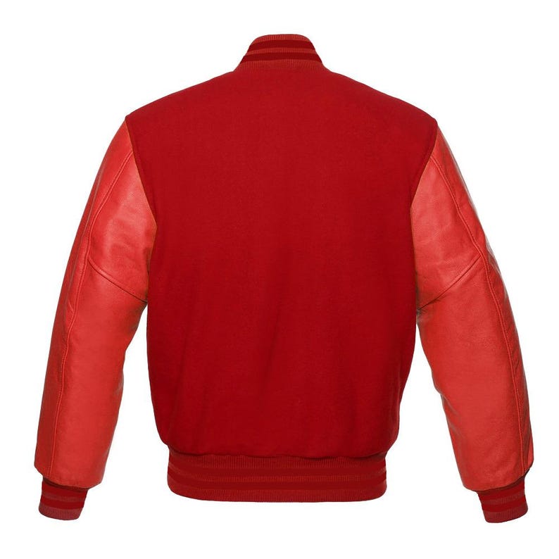 Custom Wool Varsity Jacket: Genuine Leather Sleeves, Baseball Letterman ...