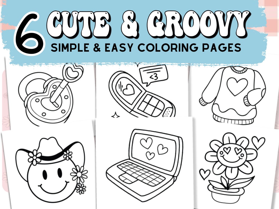 Cute & Groovy Things: Bold and Easy Designs for Relaxation - Etsy