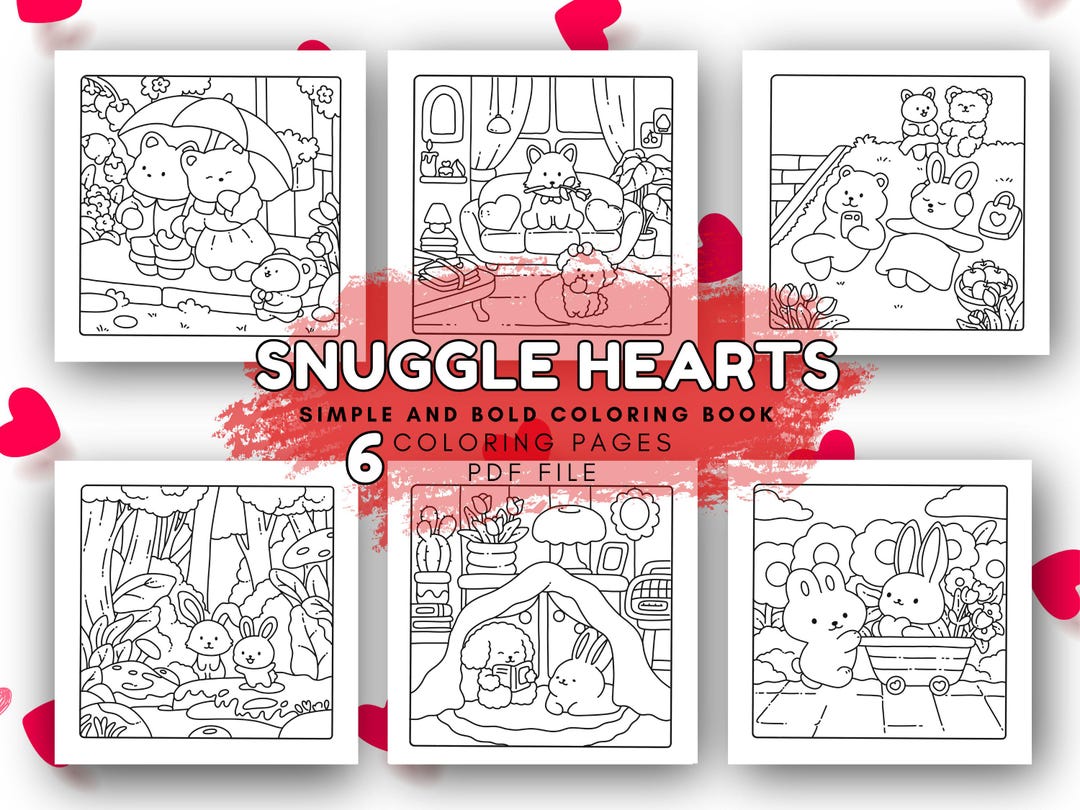 Snuggle Hearts: Featuring Adorable Animal Couples and Valentine Scenes ...
