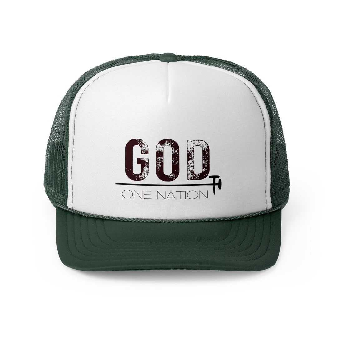 One Nation Under God Trucker Cap - Etsy