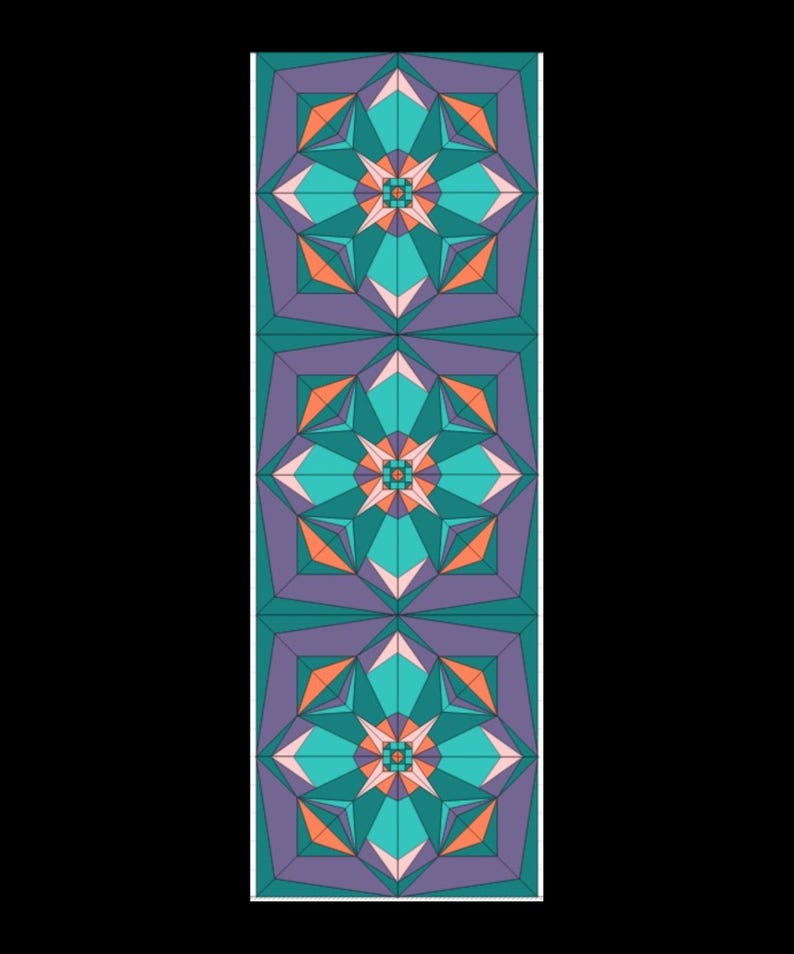 Full Bloom Quilt Block Paper Piecing Pattern: 4 Sizes (PDF Download) - Etsy