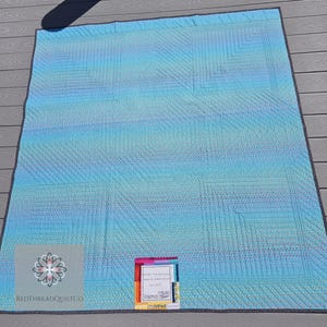 Handmade Black and Hombre Quilt Extra-large Throw Size/personalization ...