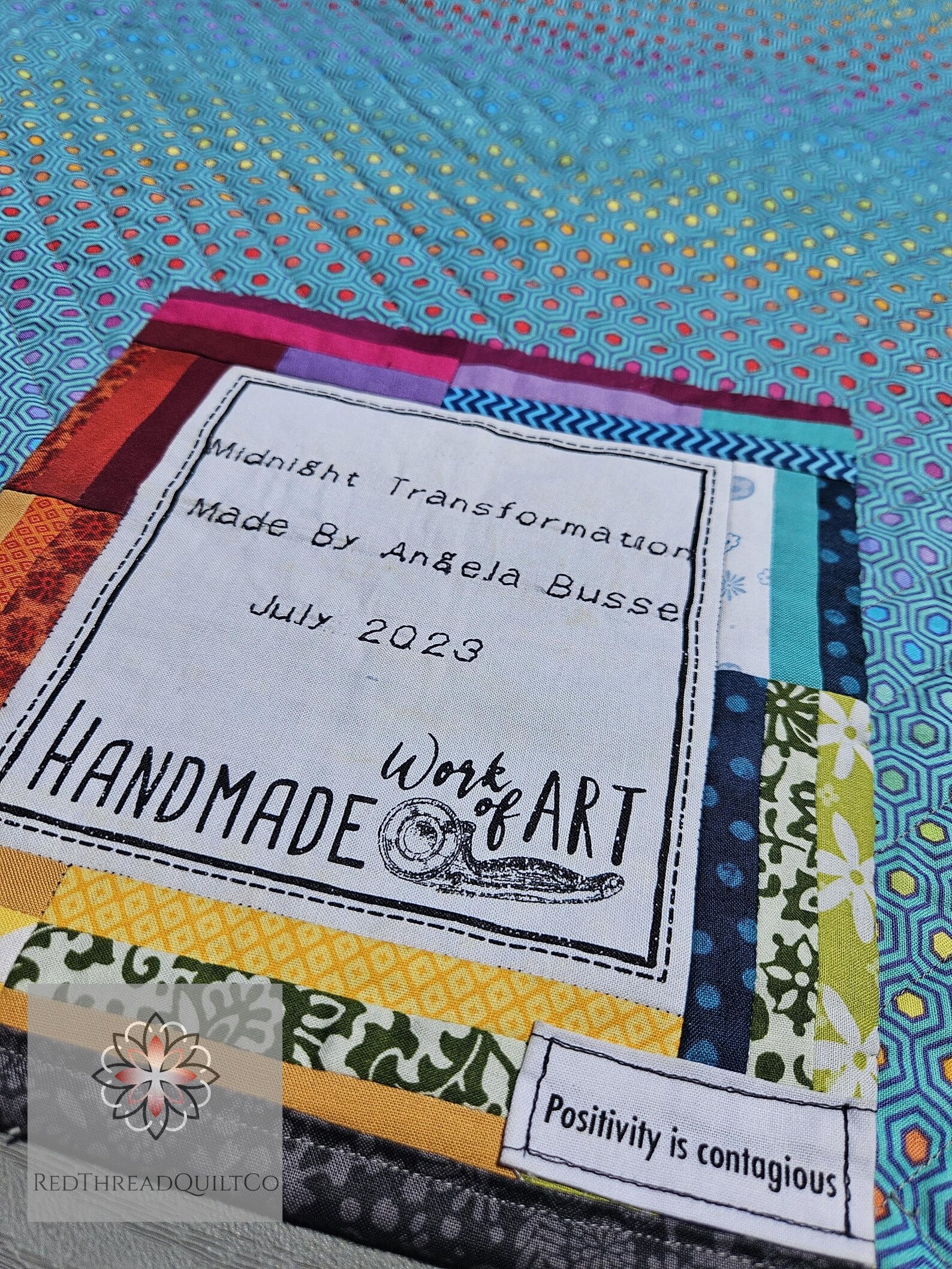 Handmade Black and Hombre Quilt Extra-large Throw Size/personalization ...