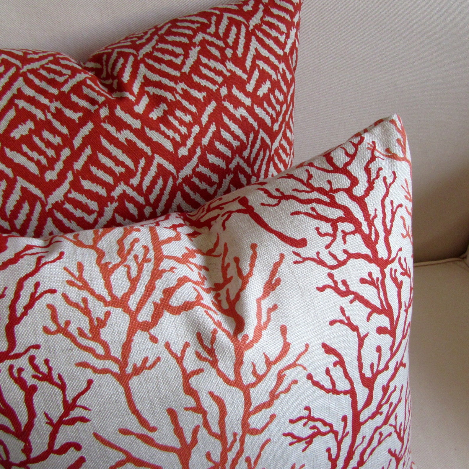 CAPRIS CORAL 13x26 Designer Bolster Pillow Cover - Etsy