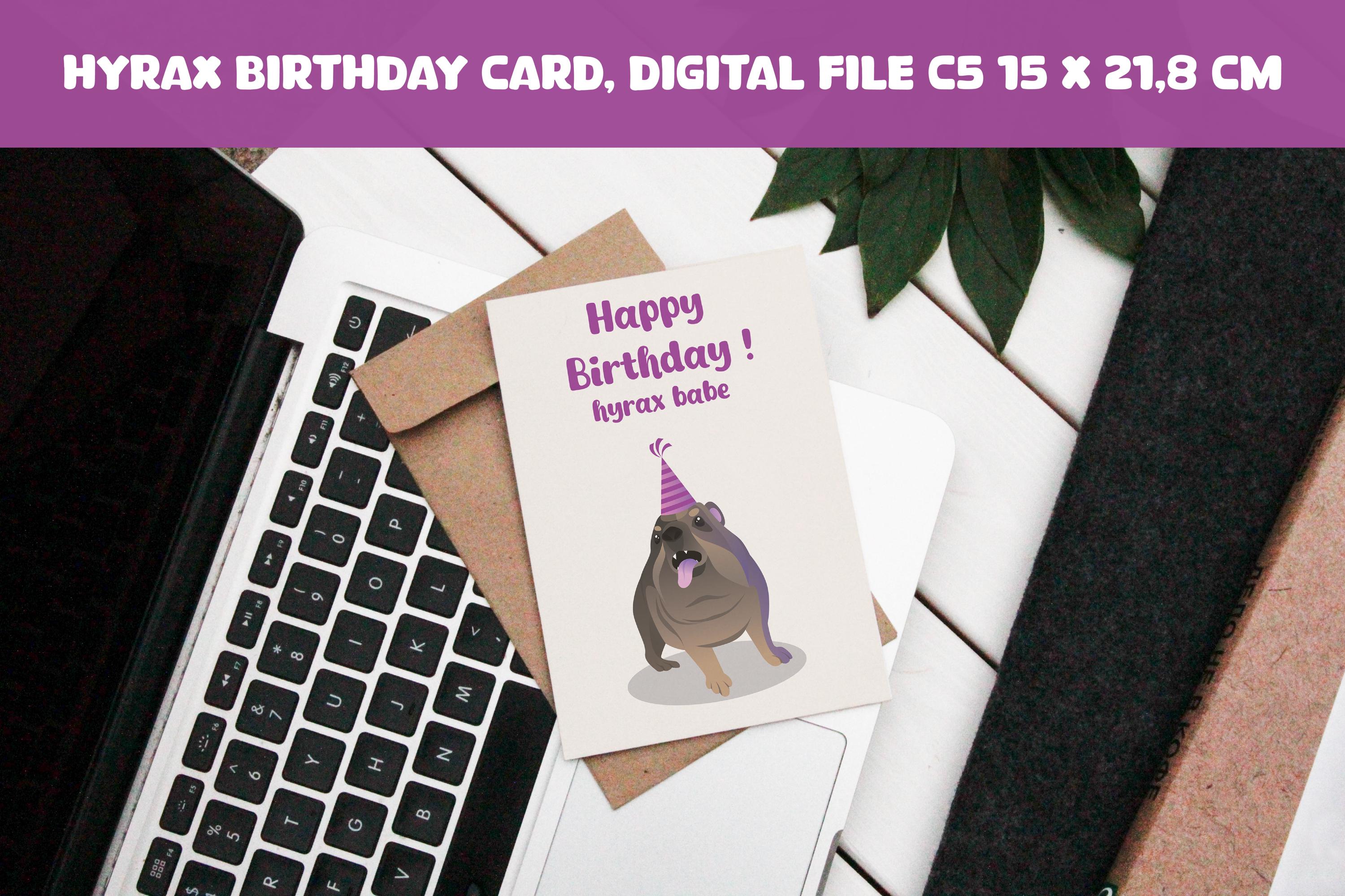 Hyrax Birthday Card (digital File for Download) - Etsy UK