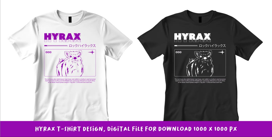 Hyrax T-shirt Design, Digital File for Download 1000 X 1000 Px - Etsy