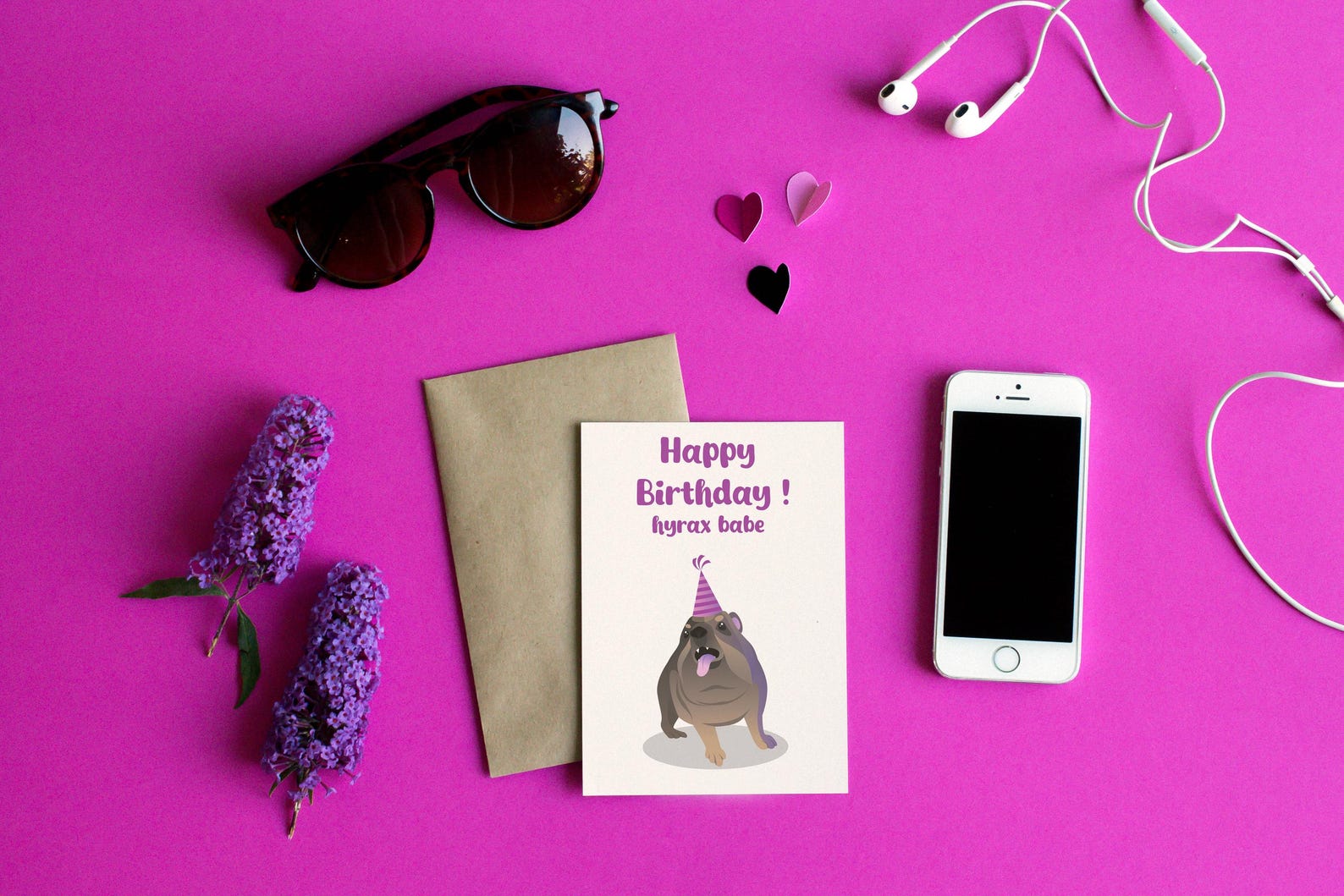 Hyrax Birthday Card (digital File for Download) - Etsy