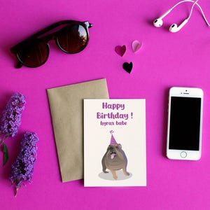 Hyrax Birthday Card (digital File for Download) - Etsy